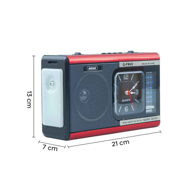 Andowl Φορητό Ραδιόφωνο Μπαταρίας με USB Q-FM40 - Radio – Ansin